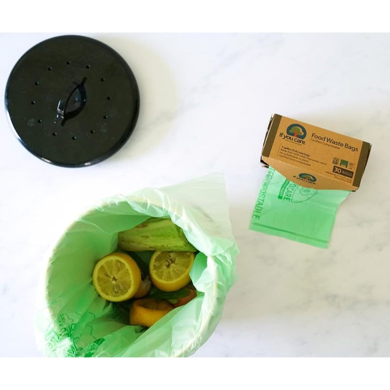 3 Gallon Compostable Food Waste Bags | If you Care | Unpacked Living