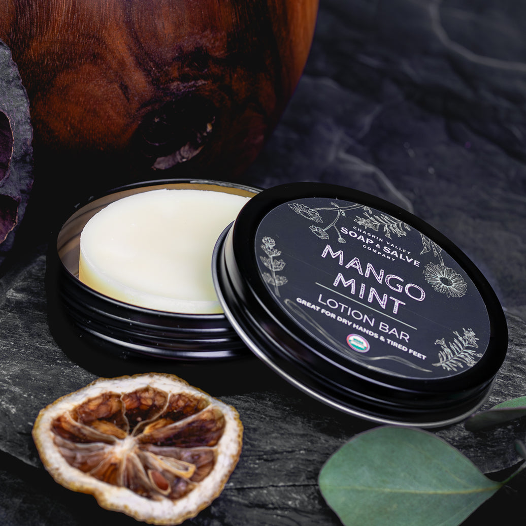 Lotion Bar Mango Mint | Chagrin Valley | Unpacked Living